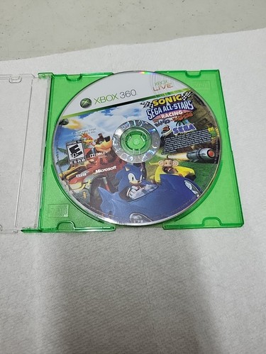 Sonic & And Sega All Stars Racing With Banjo Kazooie (Xbox 360) Disc ...