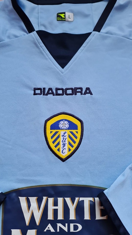 LEEDS UNITED FC 2004-05 THIRD AWAY SHIRT FOOTBALL SOCCER JERSEY DIADORA ...