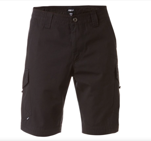 NEW FOX RACING sz 30 Slambozo solid black chino cargo shorts 21" | eBay