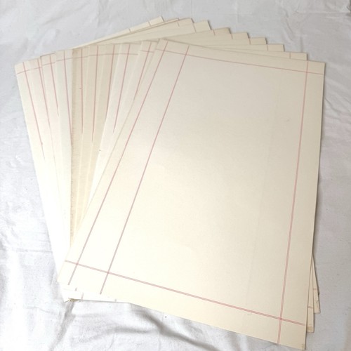 A Bundle of 10 X 4 Page Unused Large Legal Documents With Red Printed ...