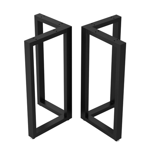 Metal Legs for Table V Shape 28" H Tall Metal Black Table Leg Heavy ...