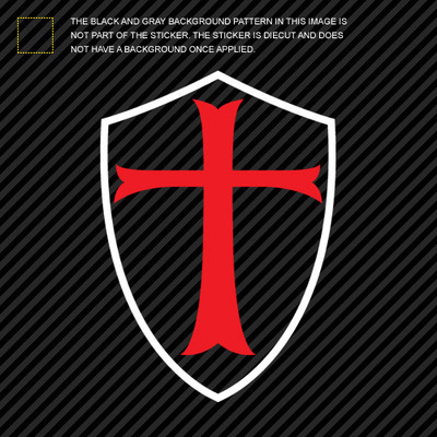 Multi-color Knight's Templar Shield Sticker Die Cut Decal Vinyl knight ...
