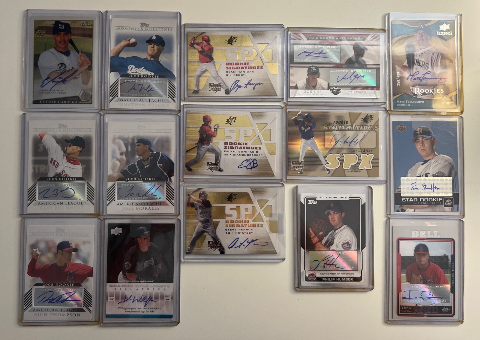 Lot Of 15 Topps Upper Deck Autograph Card Lot | eBay