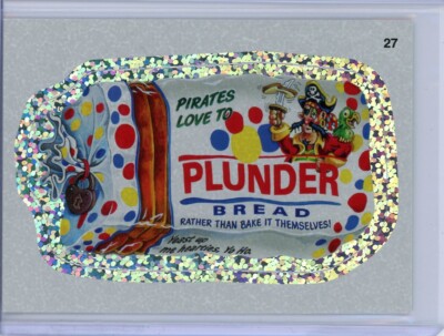 Wacky Packages All New Series 8 PLUNDER BREAD Silver Flash Foil ...