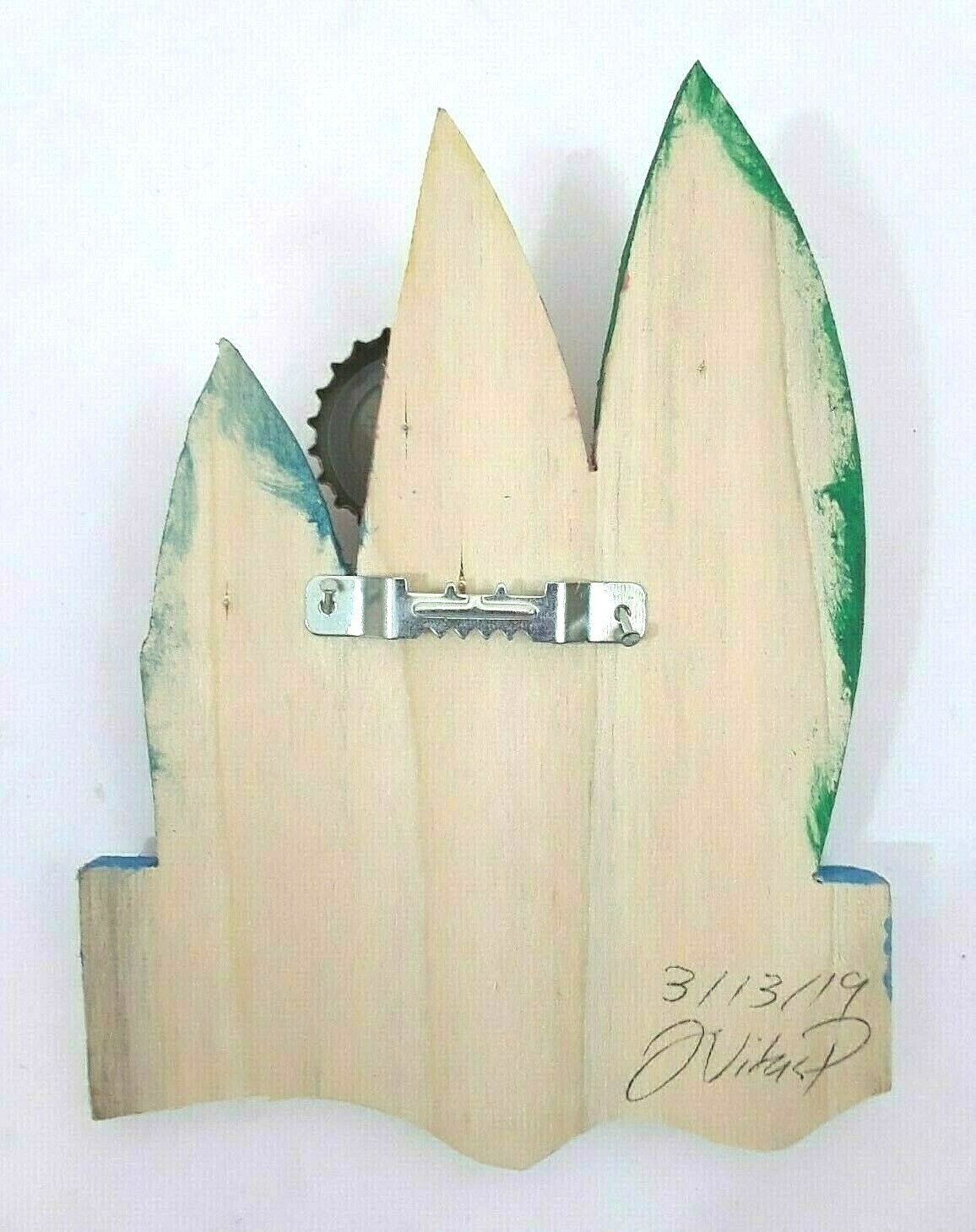 Handmade 3 Hook Beach Coastal Surfboards Wall Mount Key Rack Holder ...