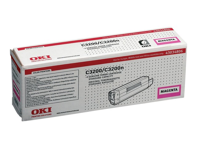 Genuine OKI 43034806 Magenta Toner Cartridge C3200 C3200n for sale online | eBay UK