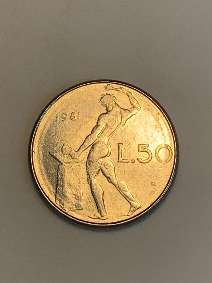 1981 Repvbblica Italiana Coin L.50 Italy CLEAN!! (115) | eBay