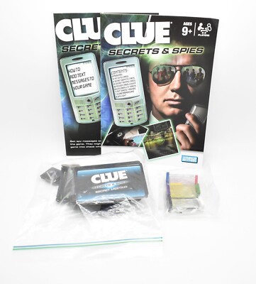 Clue Secrets & Spies Loose Board Game Parts Lot Hasbro 2009 | eBay