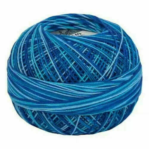 Lizbeth Egyptian Cotton Crochet Thread Size 10 Color 149 Peacock Blues ...