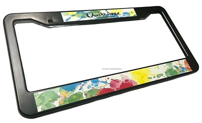 Paint Splatter Vinyl Print Artist Painter License Plate Frame | eBay
