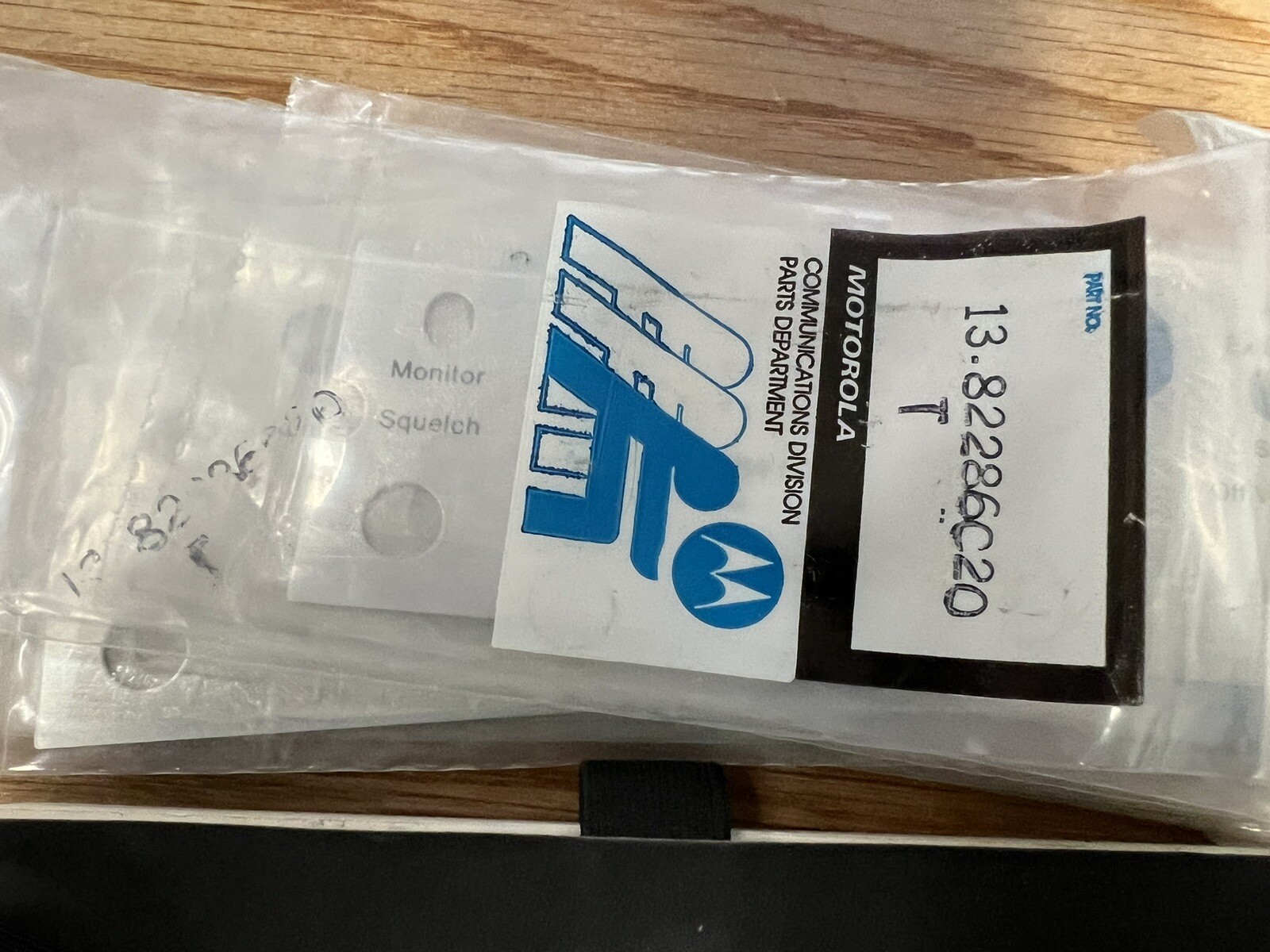 Motorola MOTRAC, MOCOM-70 NOS Control Head Escutcheon Faceplate 4 ...