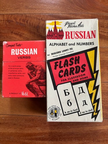 Russian language alphabet , numbers and verbs flashcards in original ...