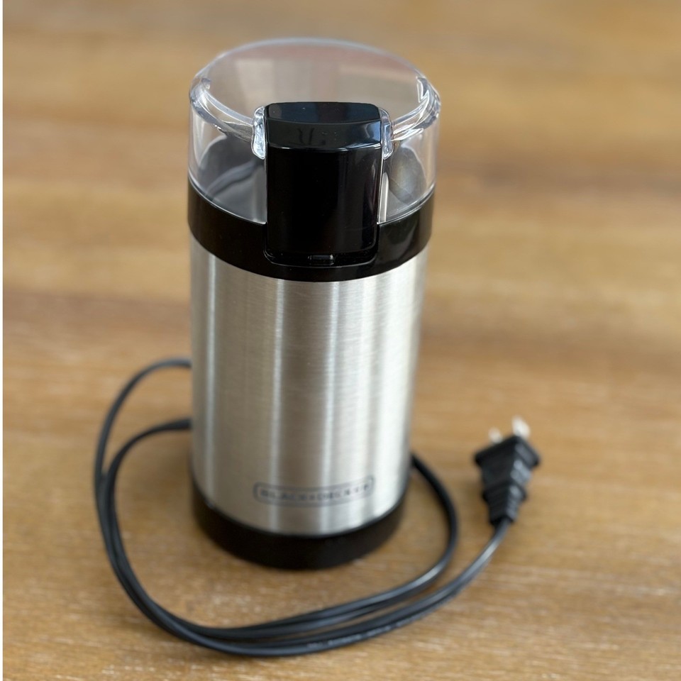 Black+Decker Electric Coffee Grinder Mill Stainless Steel Blade Spice ...
