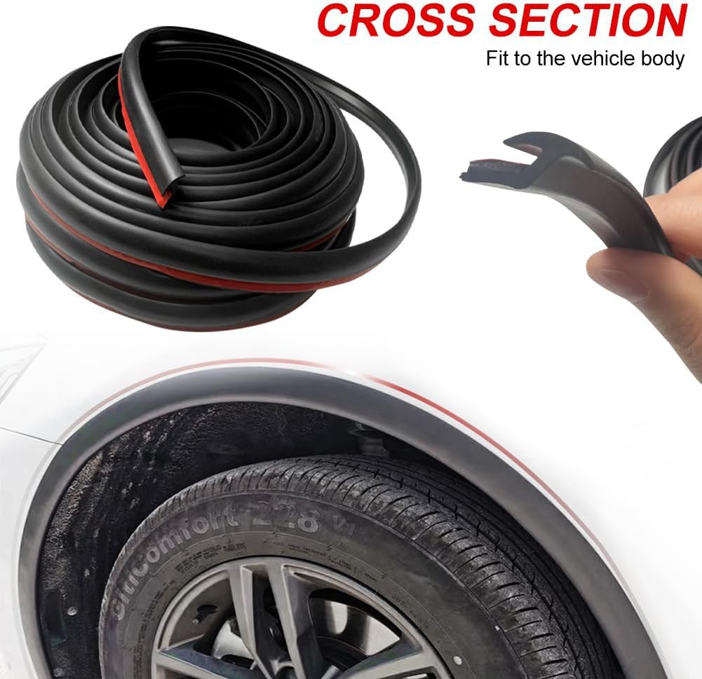9.2m/30FT Edge Trim Rubber Gasket Fender Flare Seal For Toyota Truck ...