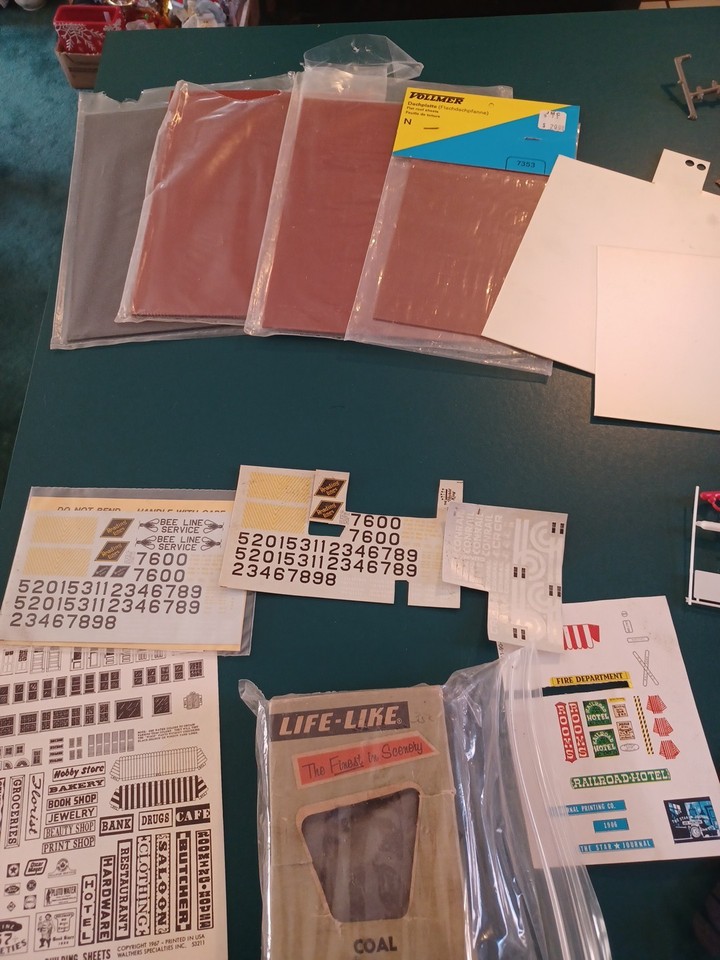 HO Scale Kit Bash Parts, People, Decals, Buildings & More Lot #1 | eBay