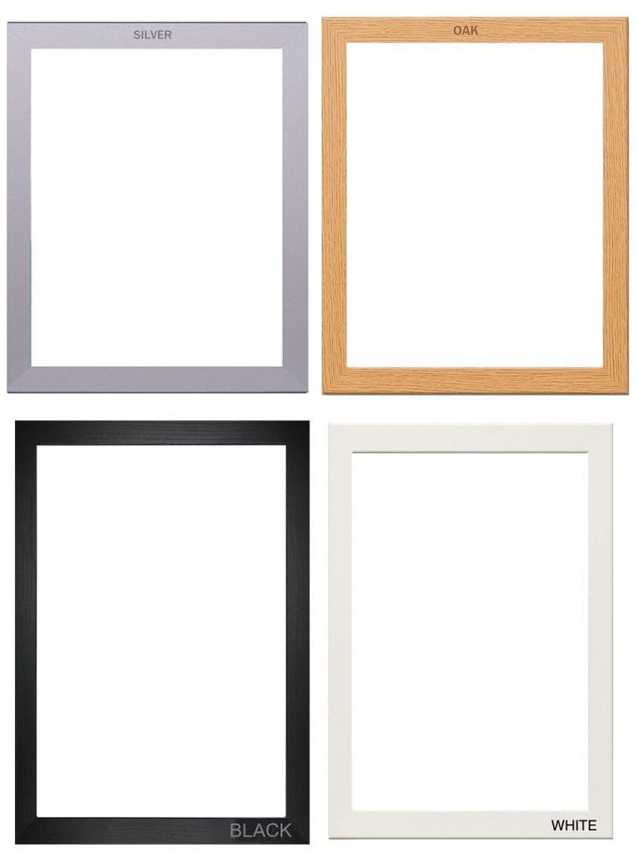 Picture Frames Modern Poster Photo Frames in All Sizes Walnut Black ...