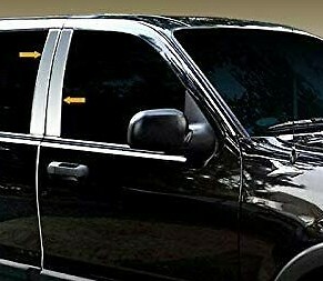 For 02-10 Ford Explorer W/ Keypad Cutout 4PC Stainless Steel Pillar ...