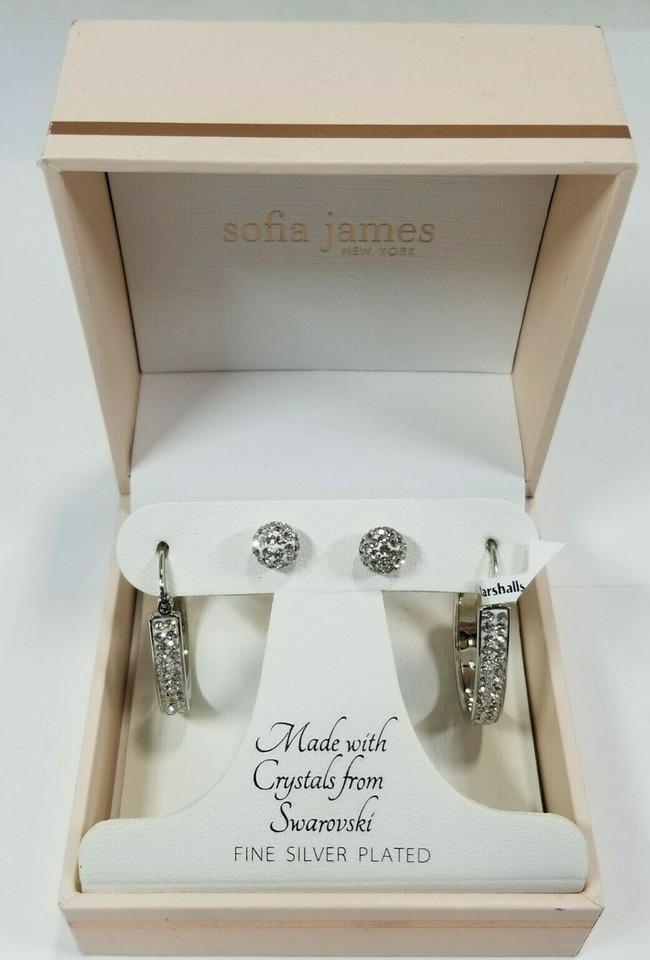 Swarovski crystals earrings set (2) by Sofia James | eBay