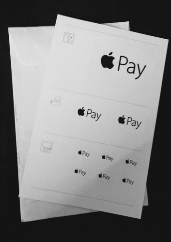APPLE PAY STICKERS/DECALS.REGISTER WINDOW& DOOR STICKERS.(2 SHEETS ...