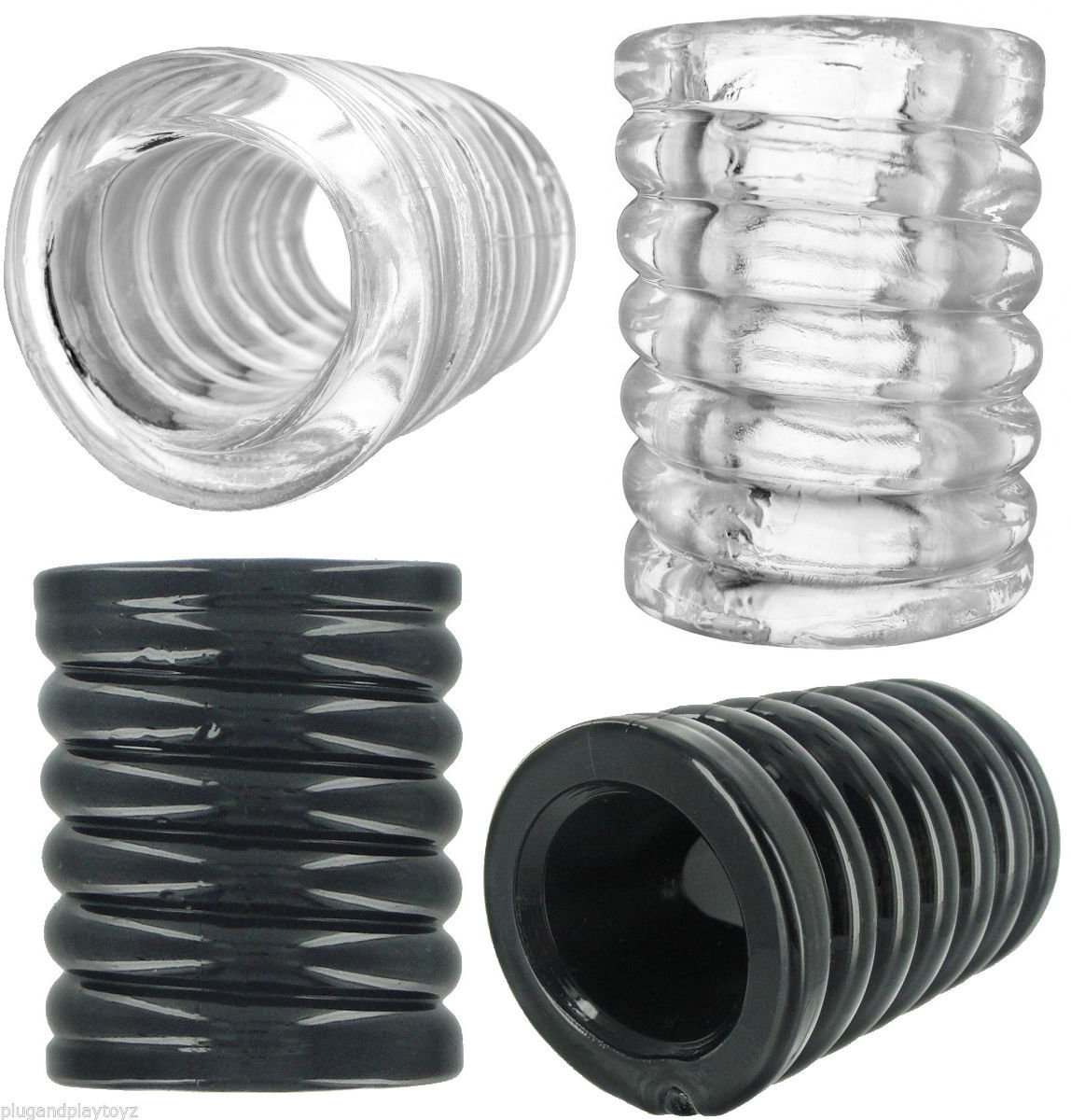 Spiral Ball Stretcher Beginner Scrotum Bondage Flexible Penis Band CBT ...