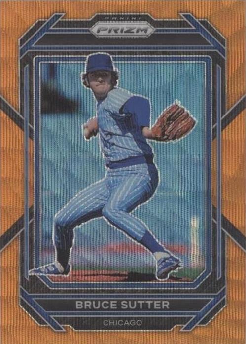 2023 Panini Prizm - Bruce Sutter #284 Orange Wave Prizm /50 for sale ...