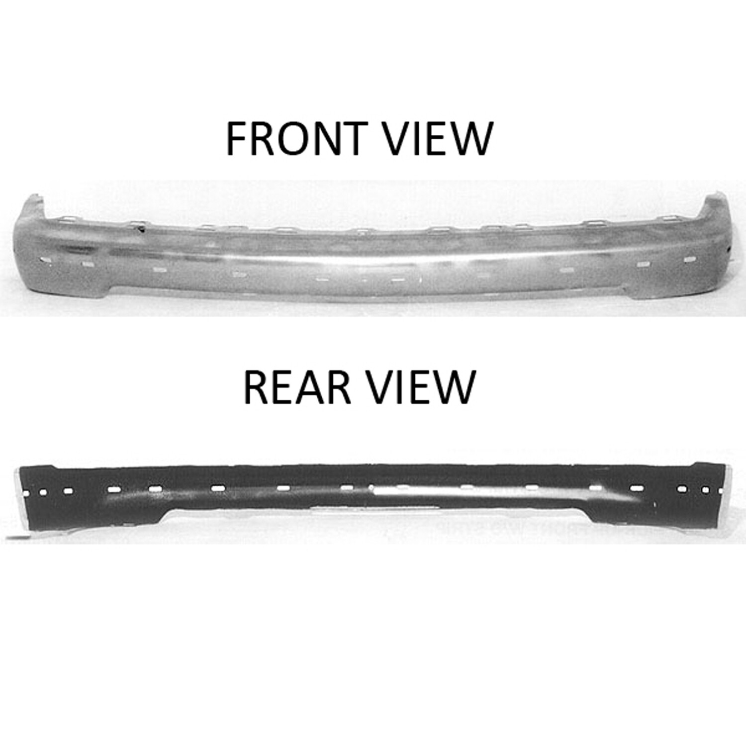 GM1002368 New Replacement Front Bumper Bar Fits 1998-2004 Chevrolet S10 ...