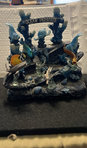 Ocean Paradise Base With 10 Ocean Creatures Figures For Display ...