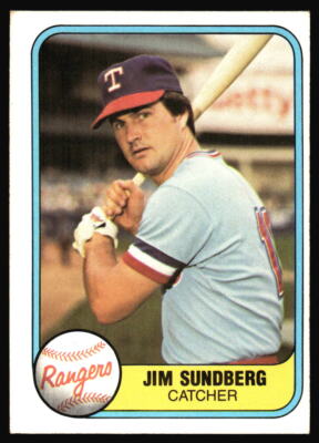 1981 Fleer Jim Sundberg #619 Texas Rangers | eBay