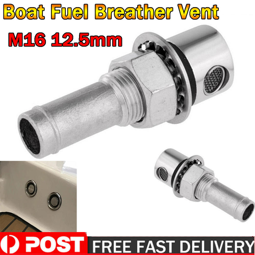 316 Stainless Steel Straight Fuel Breather Vent 15mm For Boat/Car/Gas ...