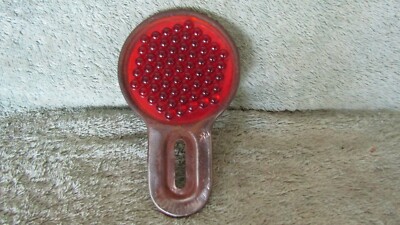 Vintage Do Ray Cataphote 260 Red Glass Reflector License Plate Topper ...