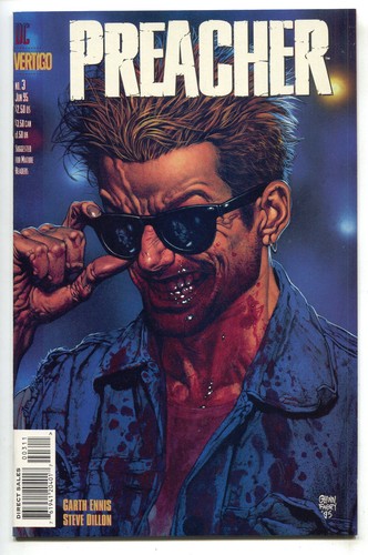 Preacher 3 Vertigo 1995 NM Garth Ennis Steve Dillon AMC TV | eBay