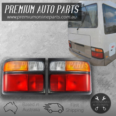 Tail Lamp Light Rear PAIR suits Toyota Coaster Bus BB40 BB50 3RD Gen ...