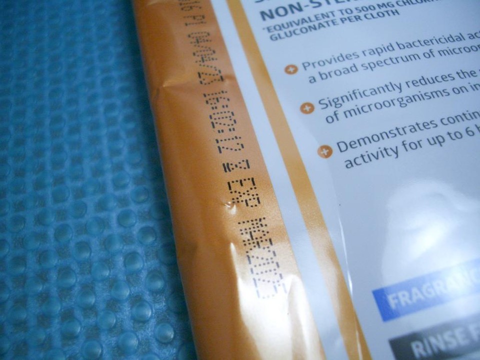 2-Pk (4 Cloths) Medline Ready Prep CHG 2% Chlorhexidine Gluconate Cloth ...