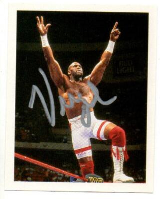Virgil Signed WWF Merlin Sticker Card Wrestling Wrestler WCW WWE 1992 ...