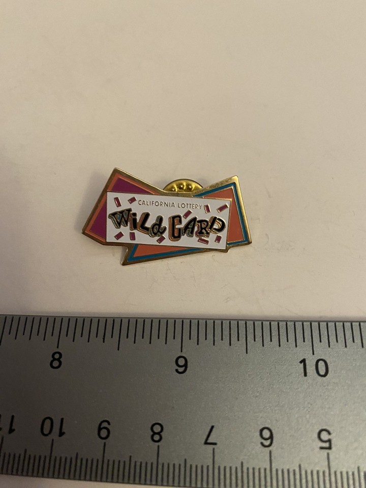 California Lottery Wild Card Lapel Pin P36 | eBay