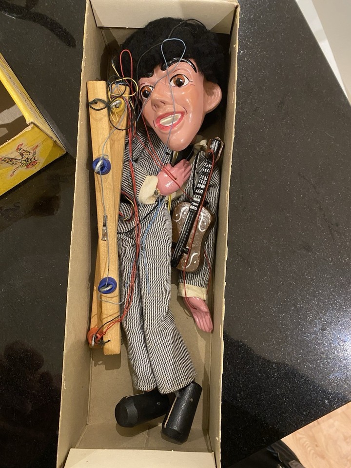 Rare Pelham Puppets Pop Singer 2 Guitarist Beatles Boxed 1960s | eBay