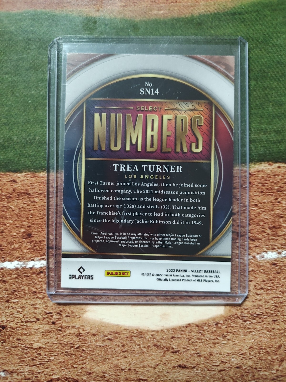 2022 Panini Select - Select Numbers #SN14 Trea Turner for sale online ...