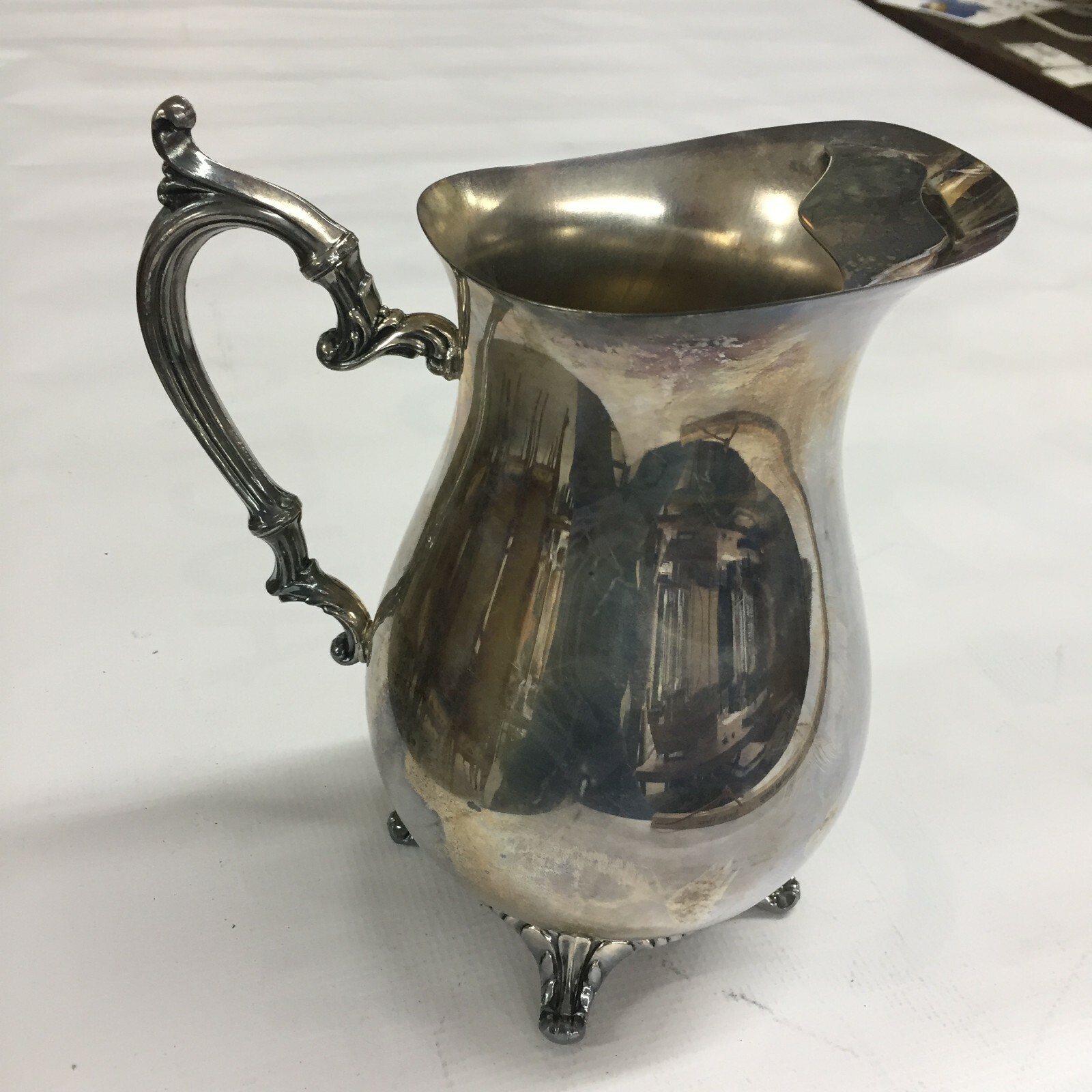 Vintage Signed "Wm Rogers 817" Silver Plate Beverage Water Pitcher | eBay