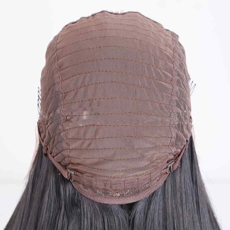 Big Lace Natural Wig Chemical Fiber Front Lace Wig Head Cover Long ...