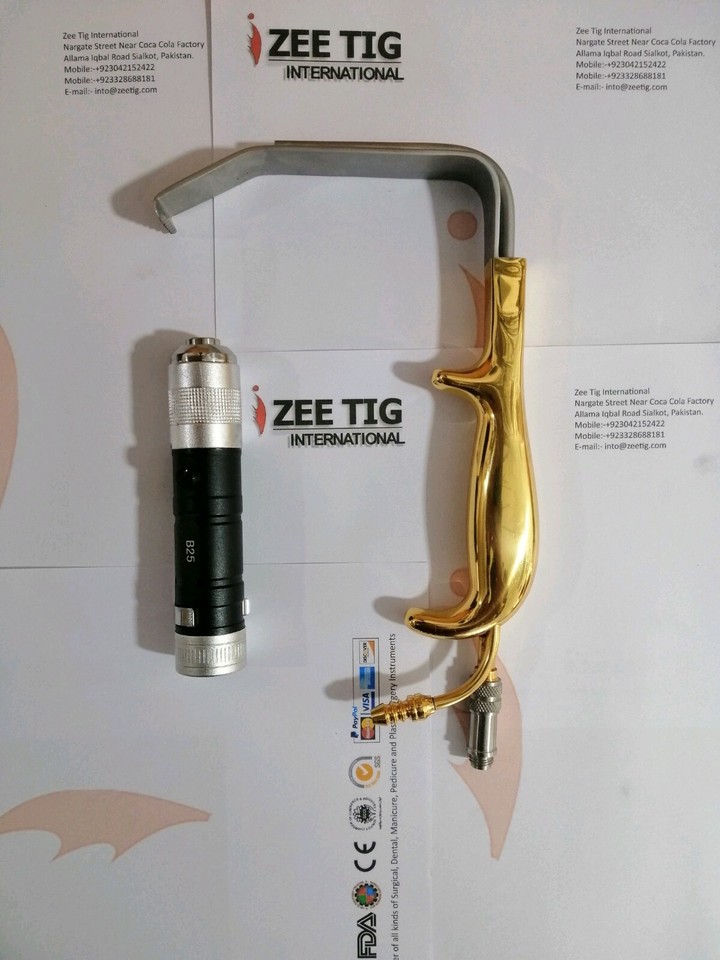 Breast retractors blade size 25mm x 120mm with teeth reusable with led ...