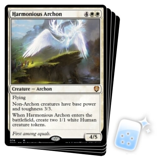 HARMONIOUS ARCHON X4 Phyrexia: All Will Be One: Commander Magic MTG ...