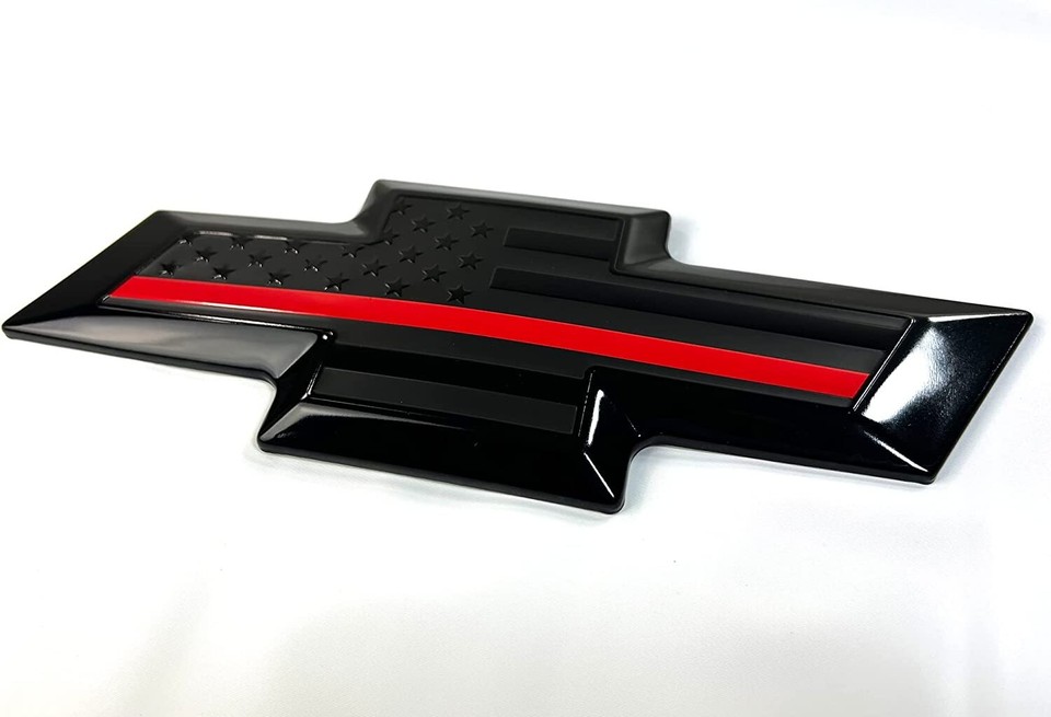 Front & Tailgate Bowtie Overlay Flag Emblem (2016-2019 Silverado 1500 ...