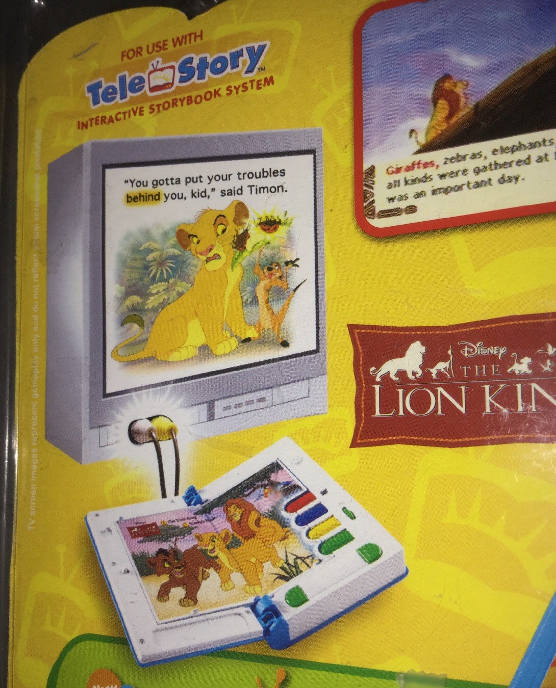 The Lion King & Simba’s Pride TeleStory Book Cartridge Interactive Read ...