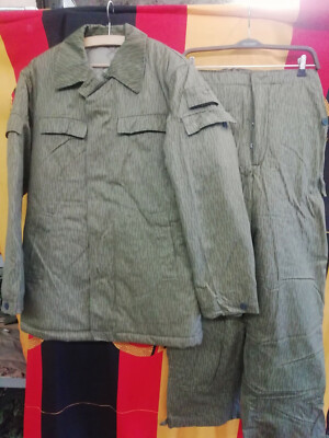 ORIGINAL DDR NVA FDA WATTEANZUG JACKE & HOSE UTV GR. m44 - üg52 !!! | eBay