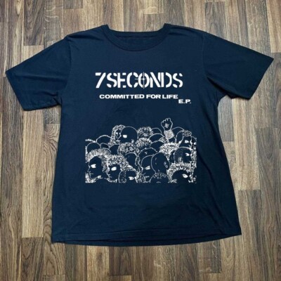 7 Seconds Band Committed For Life T Shirt Navy Full Size S-5XL BT857 | eBay
