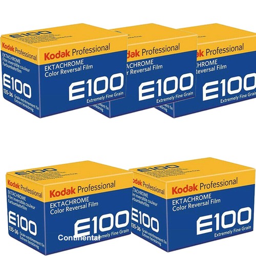 5 Rolls Kodak Pro Ektachrome E100 36 Exp Color Transparency 35mm Film ...