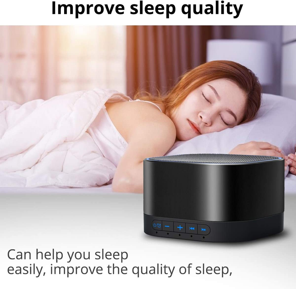 20 Sounds White Noise Sound Therapy Sleeping Aid AC USB Sleep Timer ...