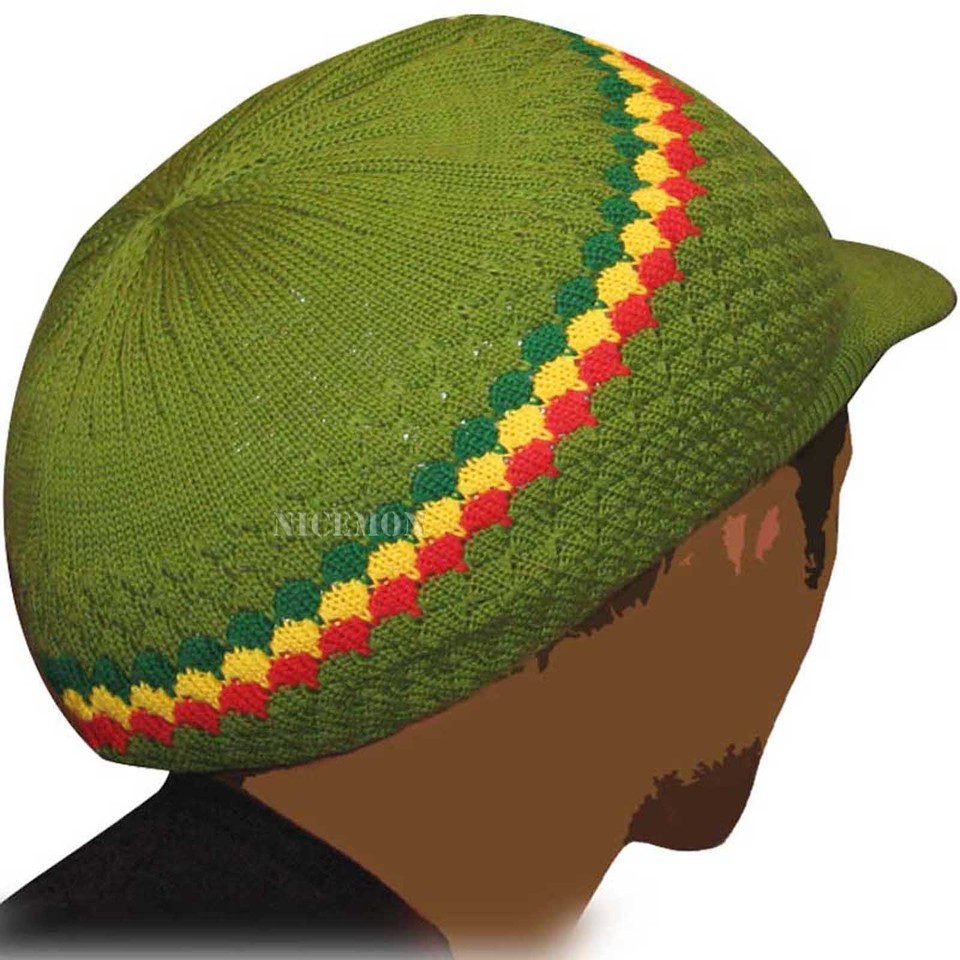 Rasta Rastafari Hat Cap Rastacap Reggae Jamaica Headwear Dreadlocks ...
