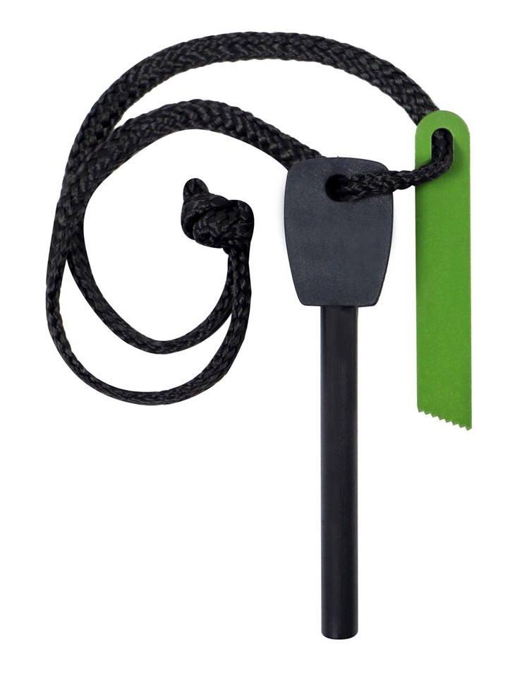 Emergency Fire Starter Magnesium Flint Stick Lanyard Striker Survival ...