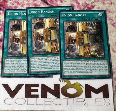 3x (M/NM) - Union Hangar - SDKS-EN020 - Common - 1st Edition YuGiOh | eBay